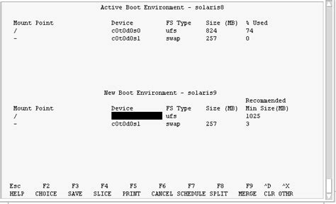 Using Solaris Live Upgrade To Create A Boot Environment Solaris Live