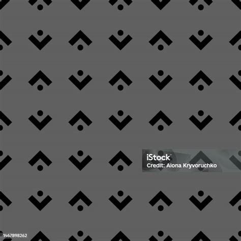 벡터 회색 흑백 추상 기하학적 원활한 패턴 꺾쇠 괄호 점의 배경 포장지 디자인 섬유 인쇄 웹 디자인 표지 광고 및 인쇄 제품 갈매기표 수장에 대한 스톡 벡터 아트 및 기타