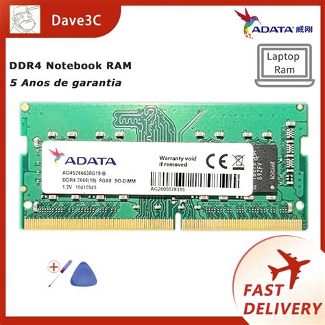 Adata Ddr4 Ram หน่วยความจำโน้ตบุ๊ก 16gb8gb4gb 3200mhz 2666mhz Sodimm