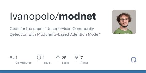 Github Ivanopolo Modnet Code For The Paper Unsupervised Community Detection With Modularity