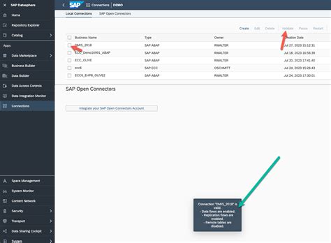 replicating table data from an sap ecc system with sap datasphere using