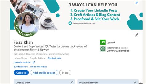 Design Revamp And Optimize Your Linkedin Profile By Faizakhanniazi Fiverr