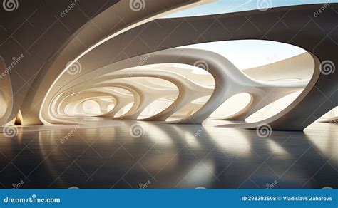 elegantly intertwined curves creating captivating intersections stock