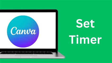 how to set timer in canva youtube