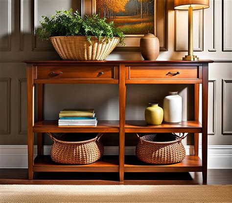The Revelatory Power Of Console Table Baskets