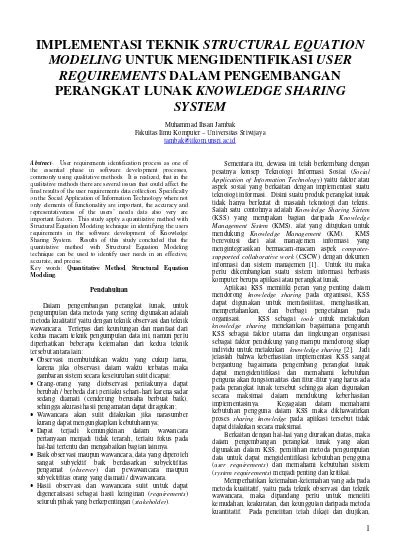 Top Pdf Penggunaan Analisis Structural Equation Modelling Dok
