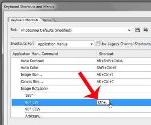 How To Create A Keyboard Shortcut To Rotate Images In Photoshop CS5