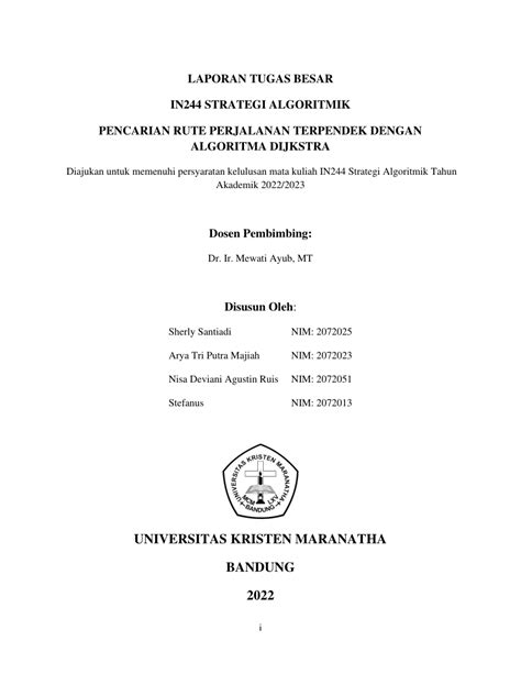 Pdf Pencarian Rute Perjalanan Terpendek Dengan Algoritma Dijkstra