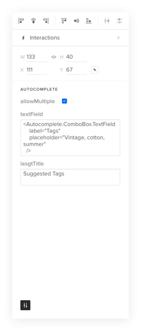adjusting components merge