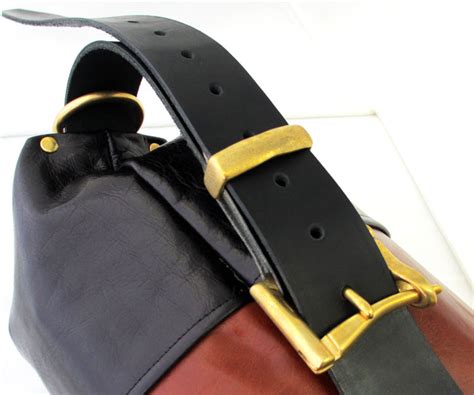 Solid Brass Belt Buckle Keeper Hand And Sew Leather