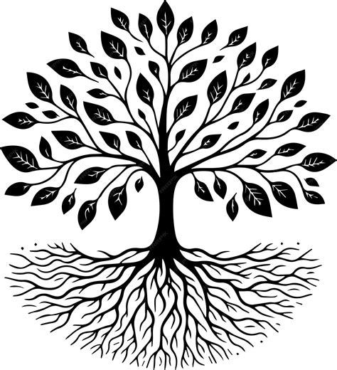 Free Vector Tree Outline Background Premium Ai Generated Vector