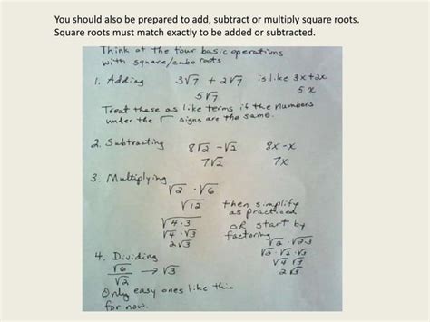Skill6 Square Rootsandcuberoots Ppt