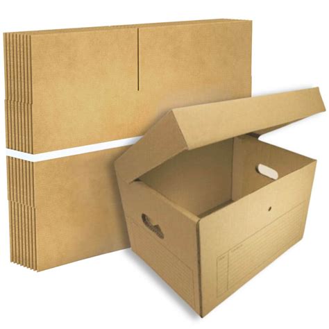 10pk Heavy Duty Archive File Box Carton Buy Online Or In Store