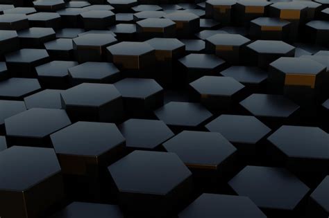 Premium Psd 3d Rendering Hexagonal Background