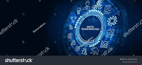 Concept Digitization Business Processes Modern Technology Stock