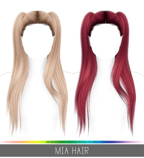 Stacy Hair Two Tone The Sims Artofit