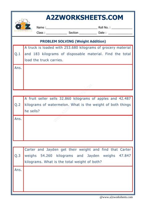 A2zworksheetsworksheet Of Class Iv Maths Addition 03 Addition Maths