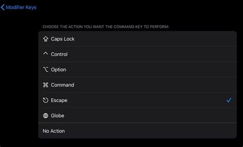 How To Remap Modifier Keys On Ipad When Using A Keyboard Macrumors
