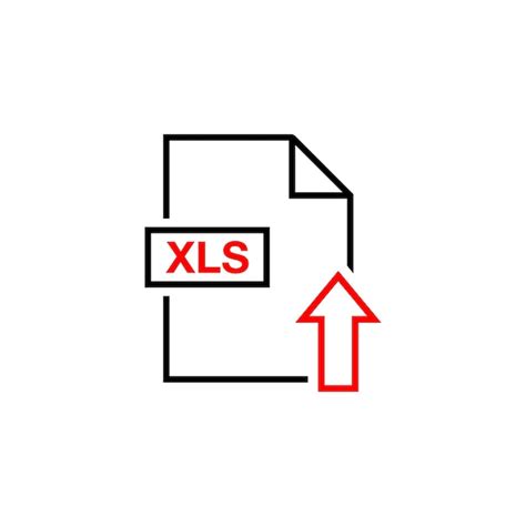 Premium Vector Xls Document Download Icon Vector Template