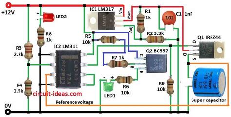 Supercapacitor Charger Circuit Circuit Ideas For You