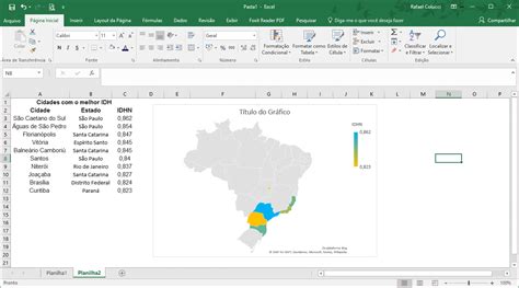 Aprenda A Usar Gráficos De Mapas No Excel 2016 Aprenderweb