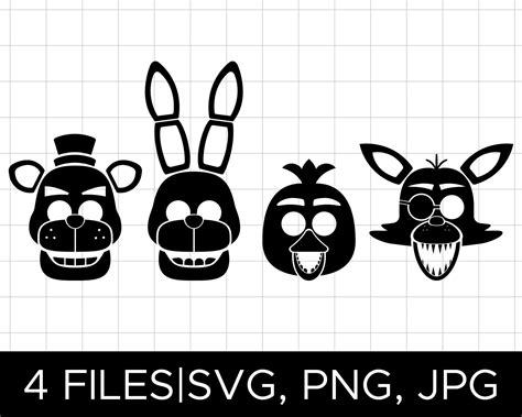 Fnaf Svg Five Nights At Freddys Svg Freddy Svg Bonnie Etsy Polska
