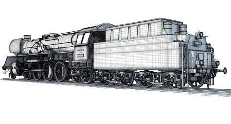 Steam Locomotive Class 41 3d Model By 3d Horse