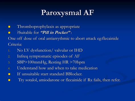 Paroxysmal Atrial Fibrillation