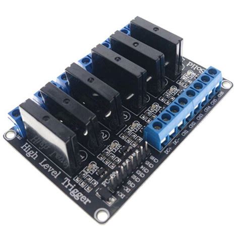 Channel V Relay Module Solid State High Level SSR DC Control V A With Resistive Fuse