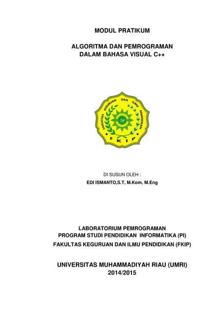 Modul Pratikum Algoritma Dan Pemrograman Dalam Bahasa Visual C 2010 Pdf