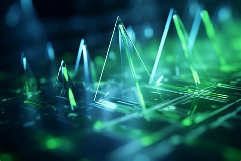 Premium Ai Image There Is A Close Up Of A Computer Keyboard With Many Green Lights Generative Ai