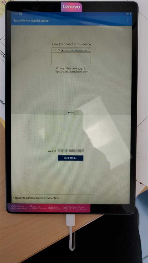 cannot connect to tablet — teamviewer support