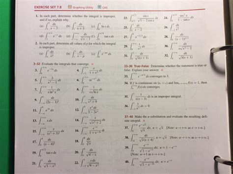 Solved In Each Part Determine Whether The Integral Is Chegg