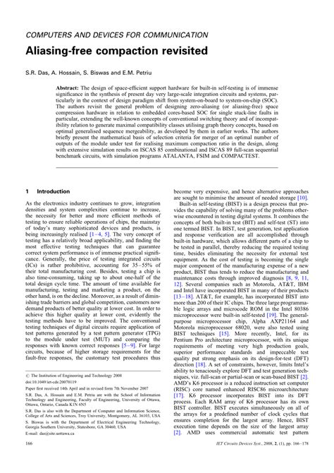 pdf aliasing free compaction revisited