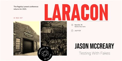 Watch Jason McCreary S Testing With Fakes Talk From Laracon Laravel