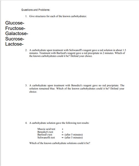 Solved 2 A Carbohydrate Upon Treatment With Seliwanoffs