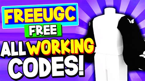 NEW ALL WORKING CODES FOR PLAY FOR UGC ROBLOX PLAY FOR UGC CODES YouTube