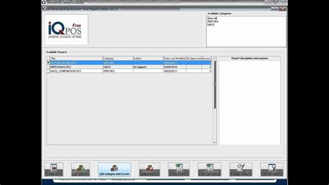 iq pos utilities report writer 2 report writer screen explanation youtube