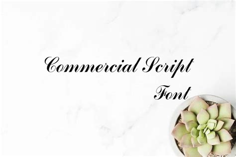 commercial script font free download