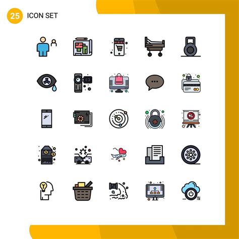 25 Filled Line Flat Color Concept For Websites Mobile And Apps Nuclear