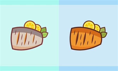 Premium Vector Vector Fish Grilled Design