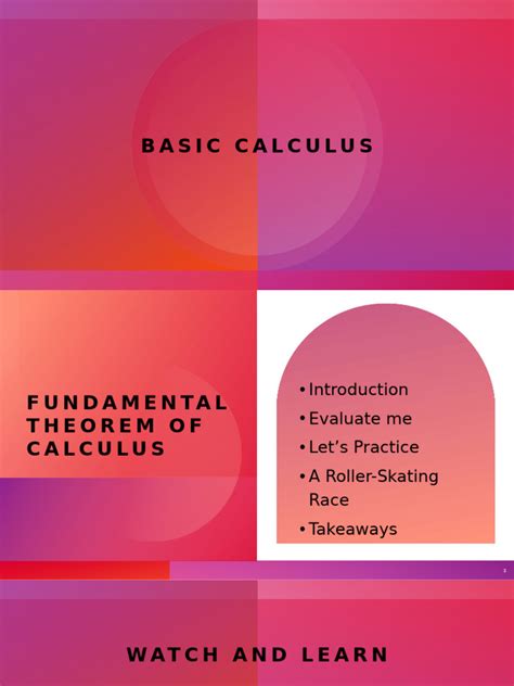 Fundamental Theorem Of Calculus Pdf
