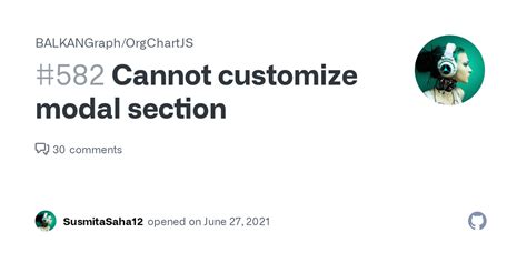 cannot customize modal section · issue 582 · balkangraph orgchartjs