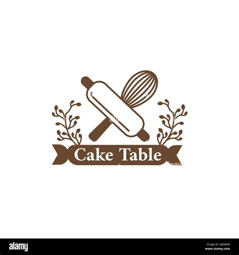 Simple And Elegant Homemade Bakery Logo Cake And Bakery Shop Vector