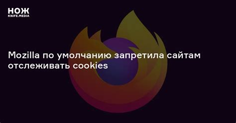 Mozilla по умолчанию запретила сайтам отслеживать Cookies — Нож