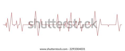 Heart Beat Diagram Ecg Electrocardiogram Chart Stock Vector Royalty