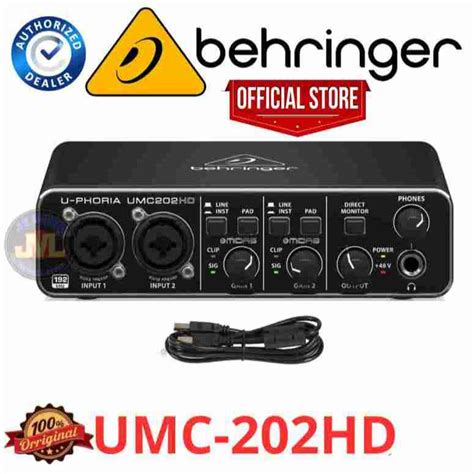 Jual Behringer Umc202hd Usb Audio Interface With Midas Mic
