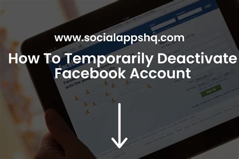 How To Temporarily Deactivate Facebook Account Socialappshq