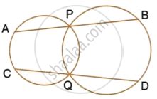 Two Circles Intersect Each Other At Points A And B Their Common Tangent Touches The Circles At