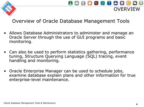 Ppt Oracle Database Management Tools And Maintenance It 004